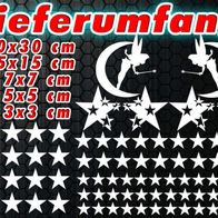 101 Star Star Car Sticker Set Sticker Tuning Fee Stylin Wall tattoo ...