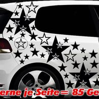 103x Star Star Car Sticker Set Sticker Tuning Shirt Stylin Wall tattoo ...
