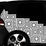 Hexagon Pixel Cyber Camouflage XXL Set Car Decal Sticker Tuning Wall ...