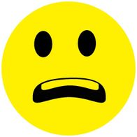 50x Aufkleber Smiley Entsetzt 2cm, Sticker, Smileys, Smile, Deko kaufen ...