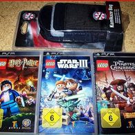 PSP 3 Lego Games: Lego Starwars-Pirates Harry Potter-Indiana-Ringe ...
