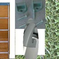 Leiter Alkovenleiter Alu 120 cm 4 Stufen mit Halter Einhängeleiter ...