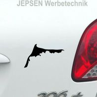 Darß Insel Aufkleber Autoaufkleber 10cm S026A Inselaufkleber Zingst ...