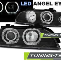 BMW E39 LED Angel Eyes Scheinwerfer weiße Ringe Halogen Blinker Schwarz9.95-2003 kaufen bei Hood ...
