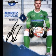 Moritz Schulze Autogrammkarte SC Paderborn 2021-22 Original Signiert ...