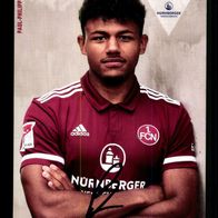 Paul Philipp Besong Autogrammkarte 1 FC Nürnberg 2021-22 Original ...