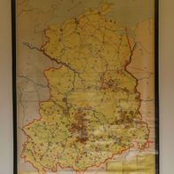 Wandkarte DDR industry mining 165x233cm 1970 vintage east germany GDR ...