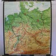 Schulwandkarte Wandkarte Karte Deutschland BRD DDR Germany map card ...
