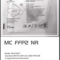 100 Stück Atemschutzmasken Masken FFP2 NR CE2163 einzeln verpackt Zertifiziert kaufen bei Hood.de