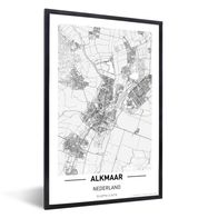 Poster - 80x120 cm - Stadtplan von Alkmaar kaufen bei Hood.de