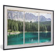 Poster - 90x60 cm - Aussicht - Baum - Wasser kaufen bei Hood.de
