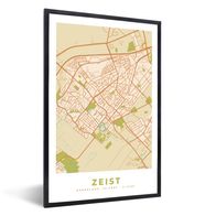 Poster - 80x120 cm - Karte - Zeist - Vintage kaufen bei Hood.de