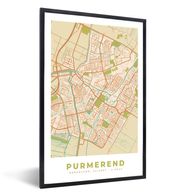 Poster - 40x60 cm - Stadtplan - Purmerend - Vintage kaufen bei Hood.de
