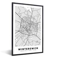 Poster - 40x60 cm - Stadtplan - Winterswijk - Grau - Weiß kaufen bei ...