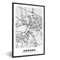 Poster - 80x120 cm - Stadtplan - Arnheim - Grau - Weiß kaufen bei Hood.de
