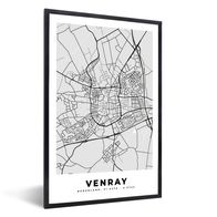 Poster - 40x60 cm - Stadtplan - Venray - Grau - Weiß kaufen bei Hood.de