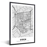 Poster - 20x30 cm - Stadtplan - Uden - Grau - Weiß kaufen bei Hood.de