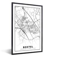 Poster - 60x90 cm - Karte - Boxtel - Schwarz - Weiß kaufen bei Hood.de