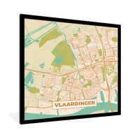Poster - 40x40 cm - Stadtplan - Vlaardingen - Vintage kaufen bei Hood.de