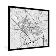 Poster - 40x40 cm - Stadtplan - Boxtel - Grau - Weiß kaufen bei Hood.de