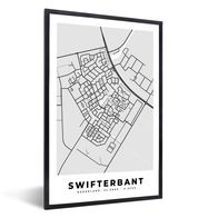 Poster - 60x90 cm - Stadtplan - Swifterbant - Grau - Weiß kaufen bei ...