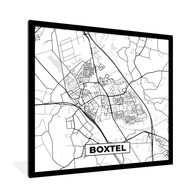 Poster - 40x40 cm - Karte - Boxtel - Schwarz - Weiß kaufen bei Hood.de
