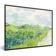 Poster - 80x60 cm - Grüne Weizenfelder bei Auvers - Vincent van Gogh ...
