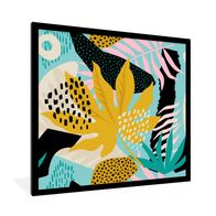 Poster - 40x40 cm - Blätter - Muster - Farben kaufen bei Hood.de