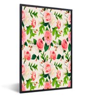 Poster - 80x120 cm - Blumen - Rosen - Frühling kaufen bei Hood.de
