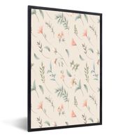 Poster - 80x120 cm - Blumen - Blätter - Patterns kaufen bei Hood.de