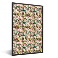 Poster - 80x120 cm - Blumen - Collage - Farben kaufen bei Hood.de