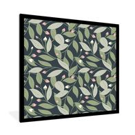 Poster - 40x40 cm - Blumen - Blätter - Patterns kaufen bei Hood.de