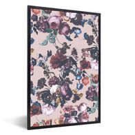 Poster - 80x120 cm - Blumen - Collage - Farbe kaufen bei Hood.de