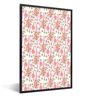 Poster - 80x120 cm - Blumen - Blüte - Weiß kaufen bei Hood.de