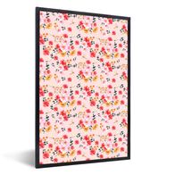 Poster - 80x120 cm - Blumen - Farben - Collage kaufen bei Hood.de