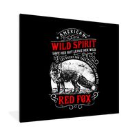 Poster - 40x40 cm - Fuchs - Jahrgang - Zitat kaufen bei Hood.de