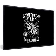 Poster - 60x40 cm - Mancave - Dartscheibe - Darts - Vintage kaufen bei ...