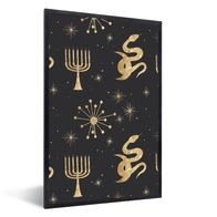Poster - 60x90 cm - Muster - Spirituell - Gold kaufen bei Hood.de
