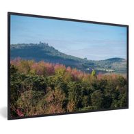 Poster - 90x60 cm - Ein Überblick über das hügelige Gebiet im Phu Hin ...