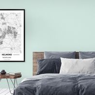 Poster - 80x120 cm - Helmond Stadtplan (Gr. 80x120 cm) kaufen bei Hood.de