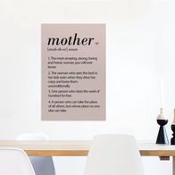 Glasbilder - 60x90 cm - Wörterbuch - Mutter - Mama definition - Zitate ...
