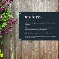 Gartenposter - 60x40 cm - Mama Definition - Mutter - Zitate ...