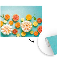 Tapete Fototapete - 320x240 cm Zitrusfrüchte - Sommer - Obst (Gr ...