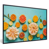 Poster Bilder - 120x80 cm Zitrusfrüchte - Sommer - Obst (Gr. 120x80 cm ...