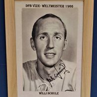 Willi Schulz DFB Vize Weltmeister 1966 Original Signiert gebraucht ...
