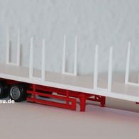 Herpa 076845 - Lowliner-Flachbett-Auflieger 3-achs, weiß. 1:87 kaufen ...