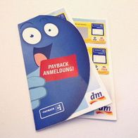 Payback Punkte Sammel Karte + Partnercard DM Drogeriemarkt 2 Karten ...