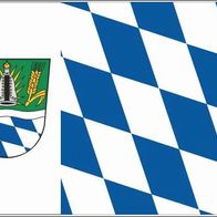 Aufkleber Fahne Flagge Landkreis Straubing-Bogen in verschiedene Größen ...