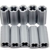 LEGO Nr.4512360 technic 2M Verbinder Kreuzachse hellgrau / 10 Stück ...