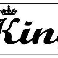 Blechschild Spruch 27x10 cm King mit Krone Metall Deko Schild tin sign ...